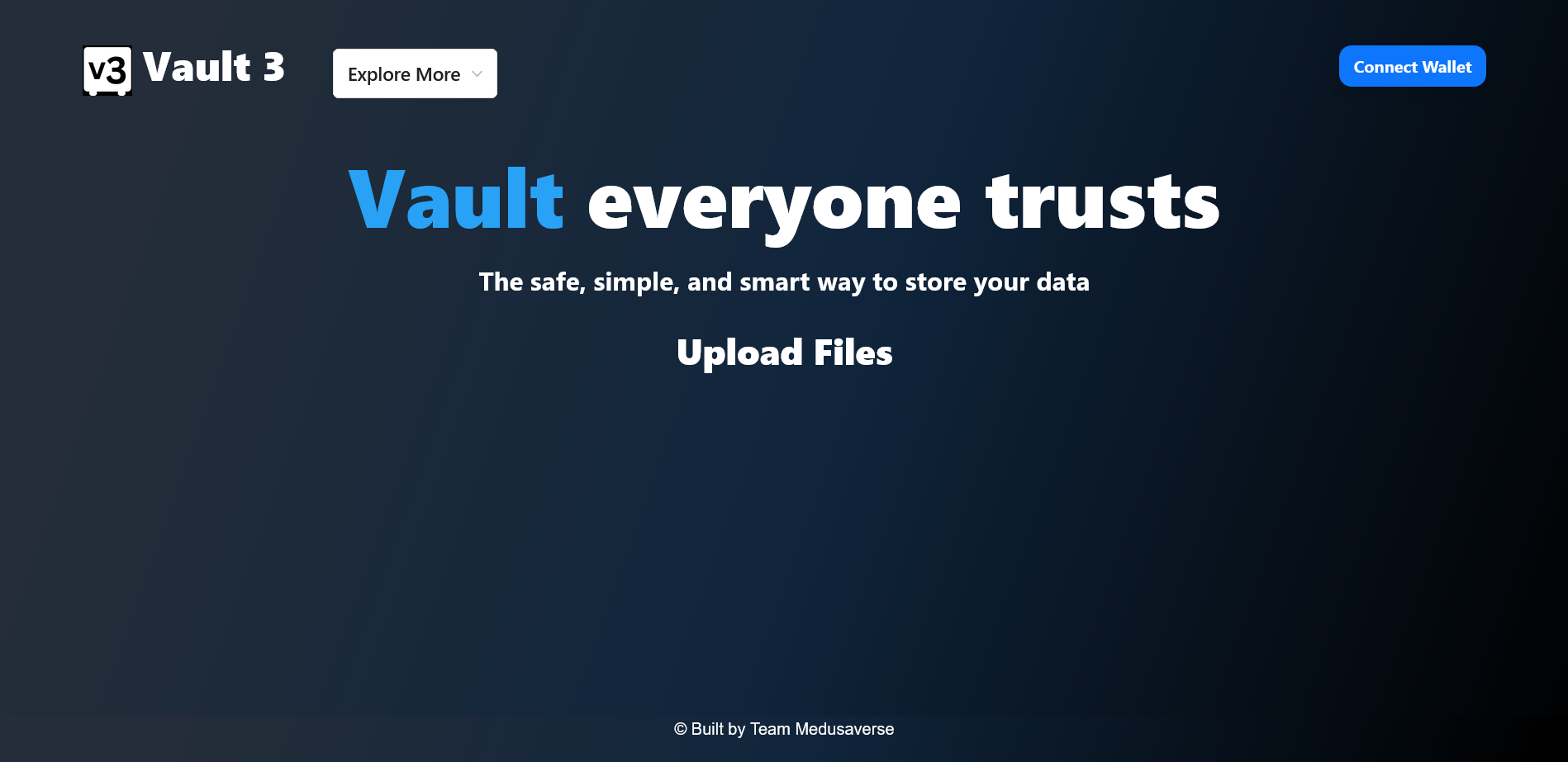 GitHub - Harshit-Raj-14/Vault-3: Vault everyone trusts - The safe, simple, and smart way to ...