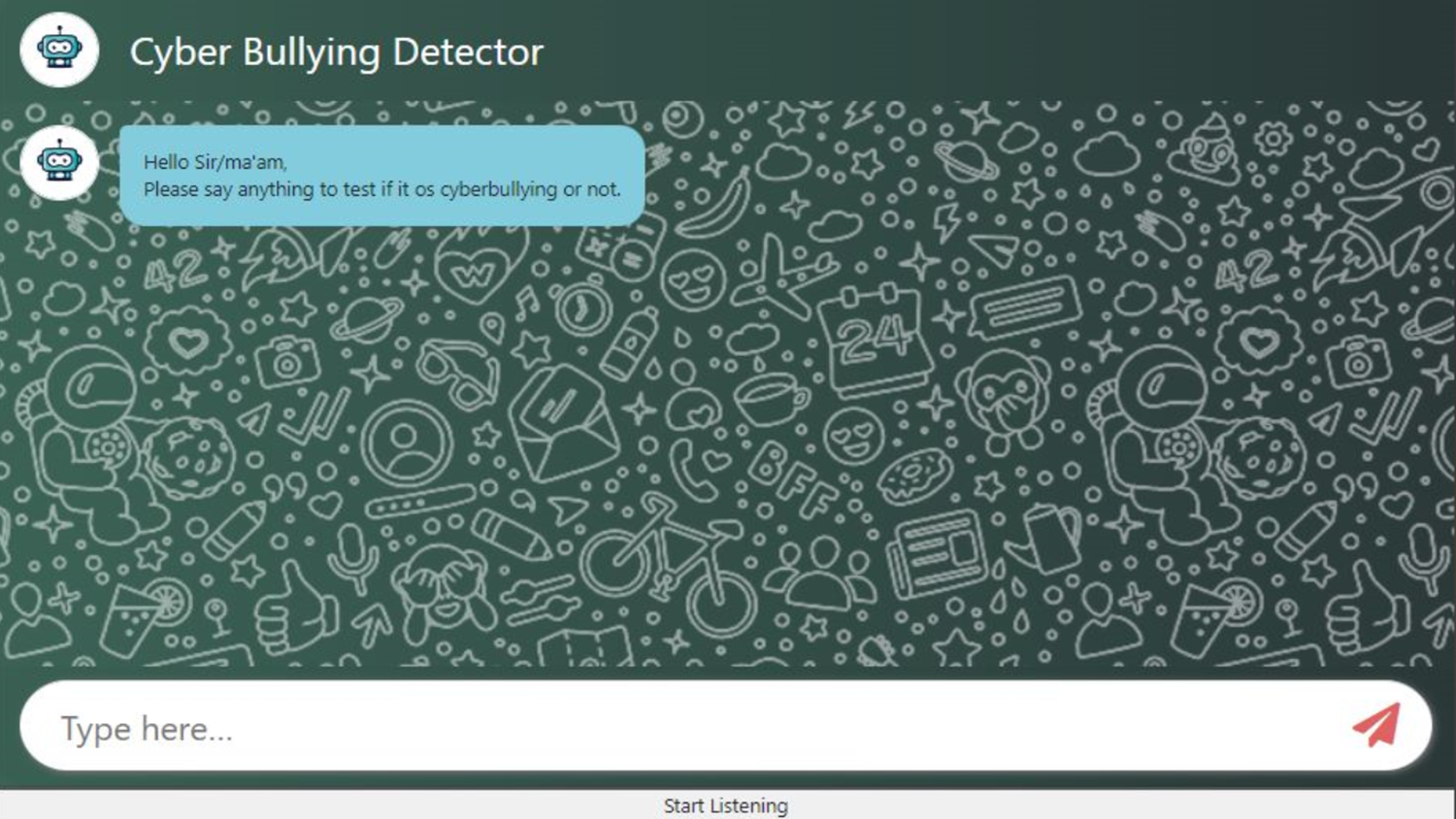 Github Shabrozkamboj Cyber Bullying Detection Bot Focused On