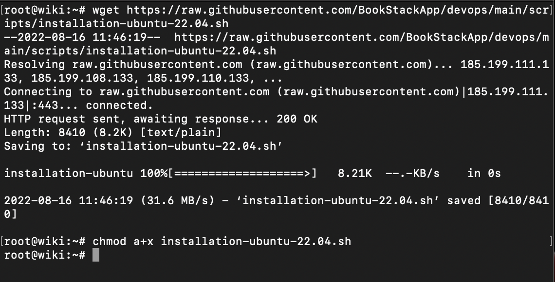 Unable to install BookStack on a fresh Digital Ocean Droplet with installation scripts · Issue ...