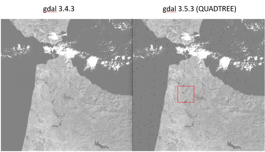 GDAL 3.5.3 warping issues with geolocation arrays · Issue #7302 · OSGeo/gdal · GitHub