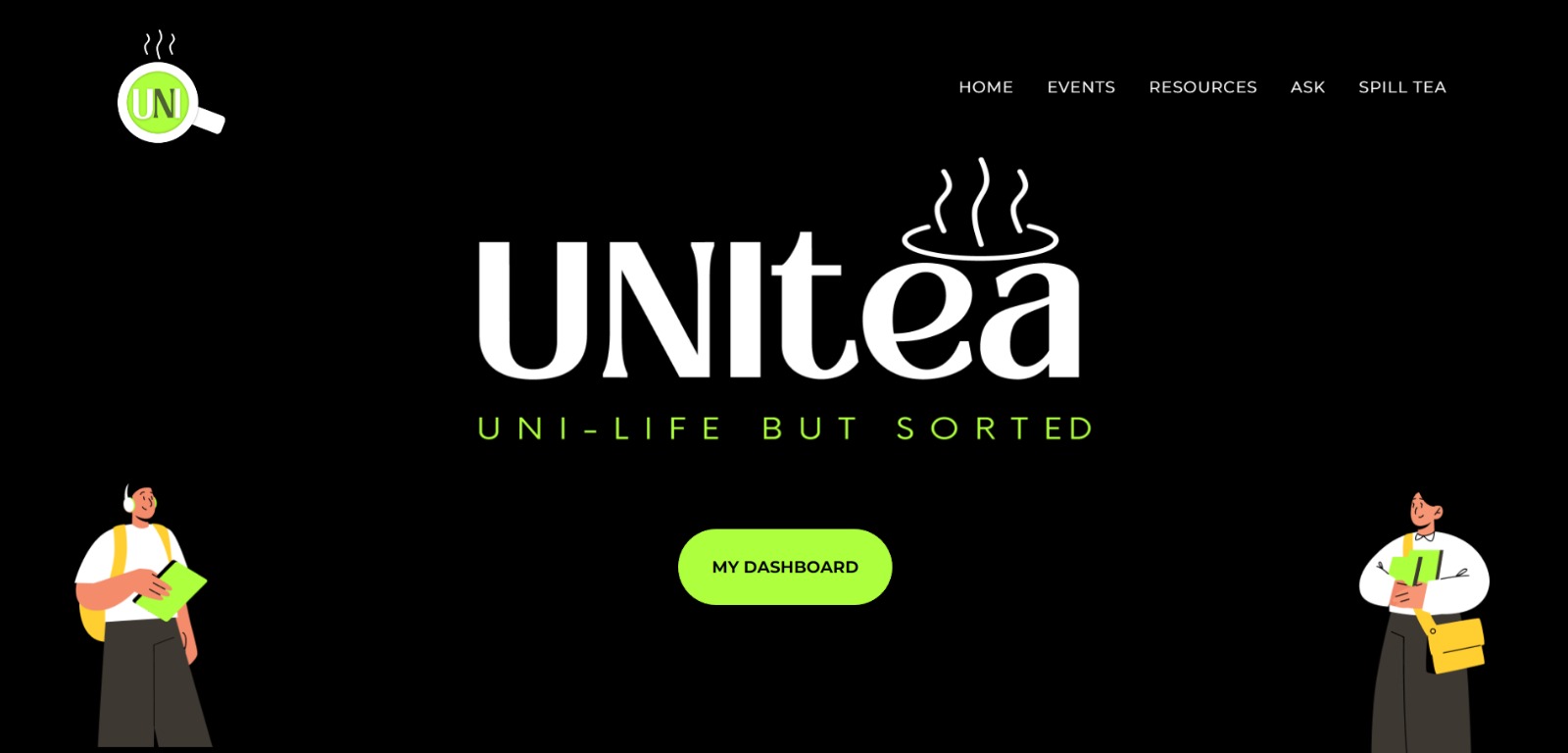 GitHub - DizManvi/UNItea_1.0: This is a community website's frontend project. Demo link : https ...