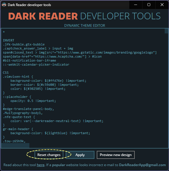Red exclamation mark on Dev tools icon? · darkreader darkreader · Discussion #9664 · GitHub
