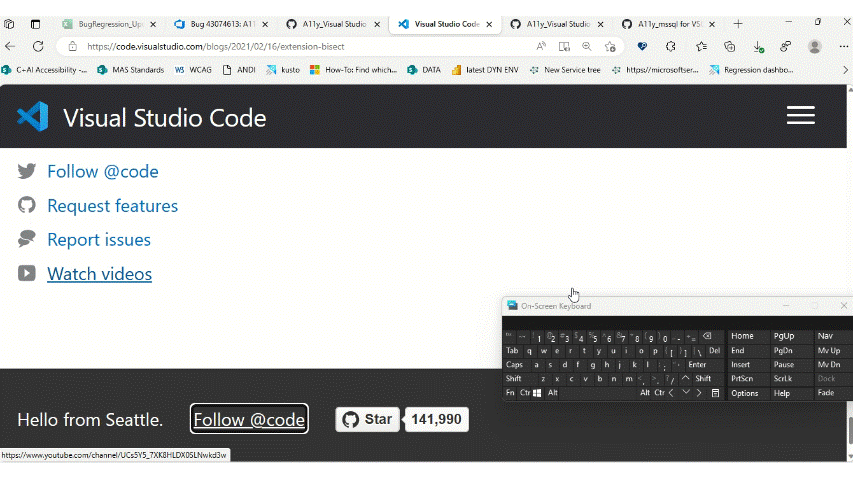 A11y_Visual Studio Code Services_Blog Posts_Extension Bisect_Resize: At 200% zoom Text and links ...