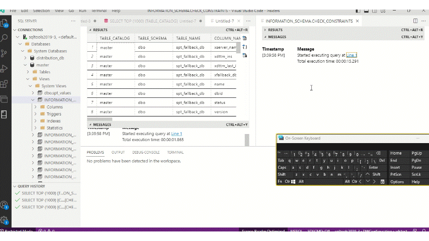 A11y_mssql for VSCode_mssql Extension_Message Window_ScreenReader ...
