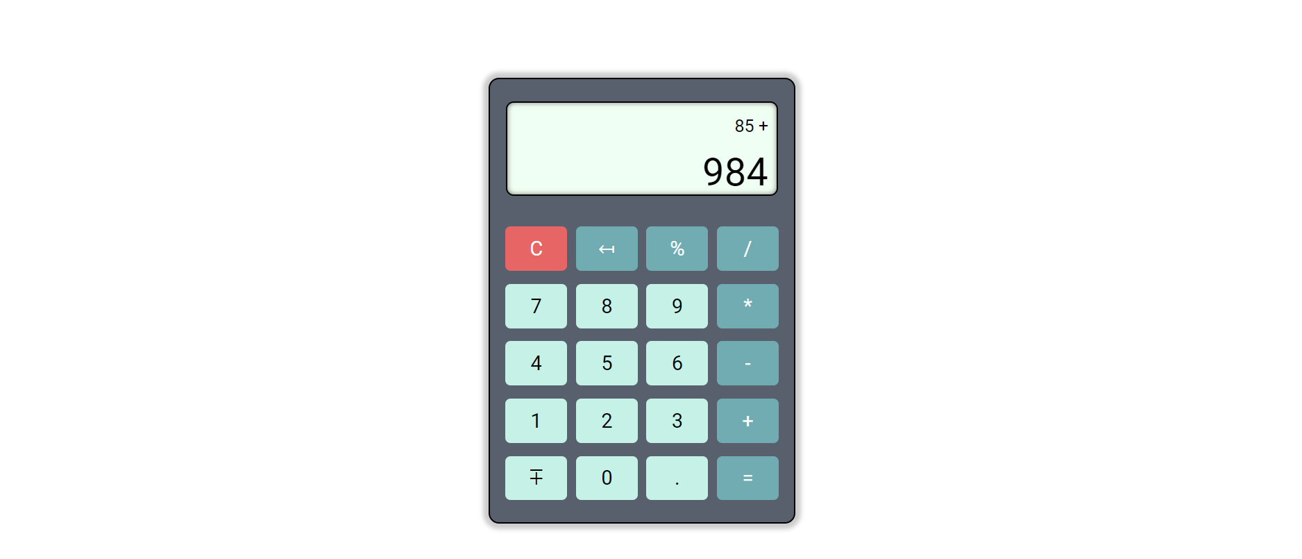 GitHub - RimaSem/calculator: On-screen calculator created using JavaScript, HTML, and CSS