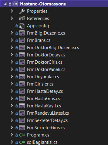 GitHub - Muratsaaglam/Mini-Hastane-Otomasyonu: A hospital automation was made using Microsoft ...