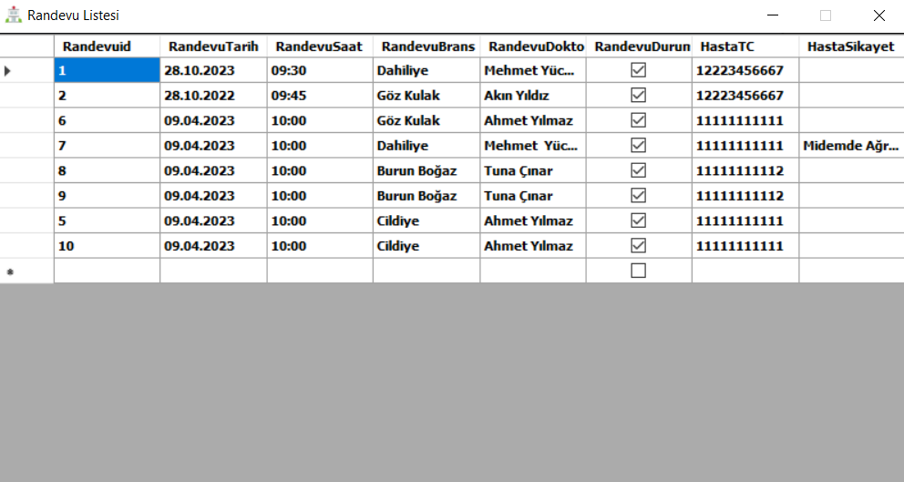 GitHub - Muratsaaglam/Mini-Hastane-Otomasyonu: A hospital automation was made using Microsoft ...