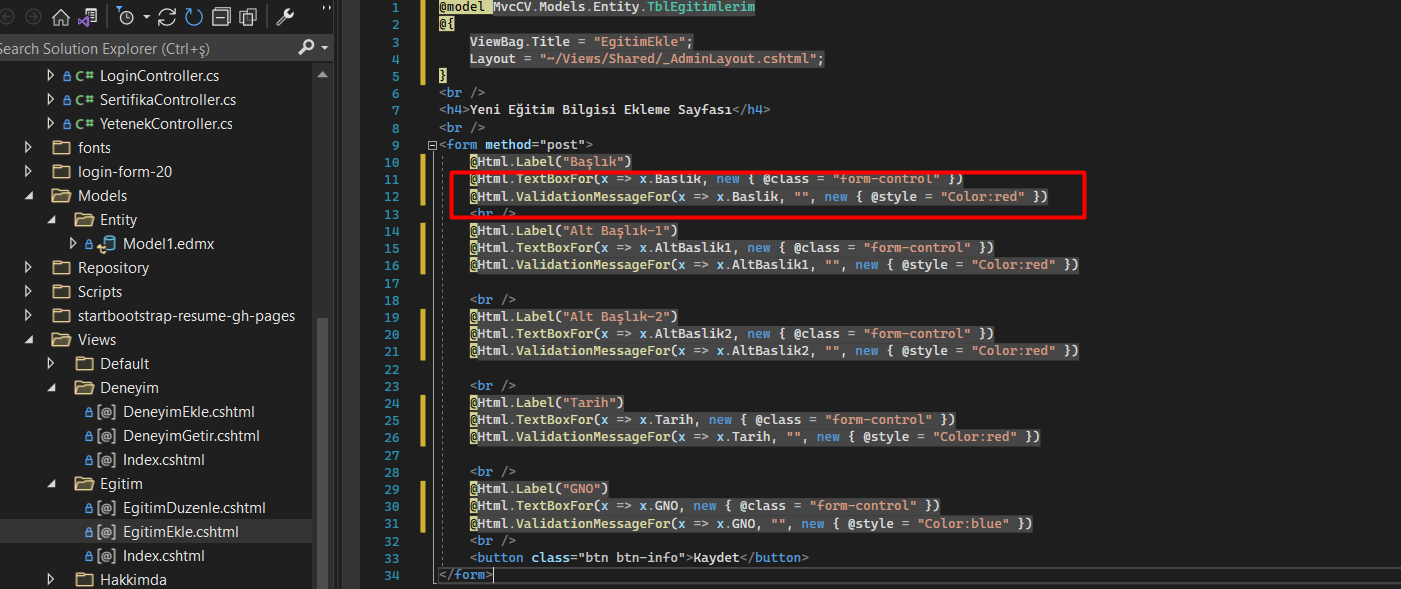 GitHub - Muratsaaglam/Portfolio-Website-MVC: C# Alt Yapısı ile Birlikte ...