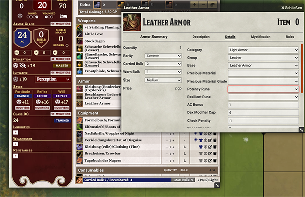 [Bug] Armor runes not working · Issue #2472 · foundryvtt/pf2e · GitHub