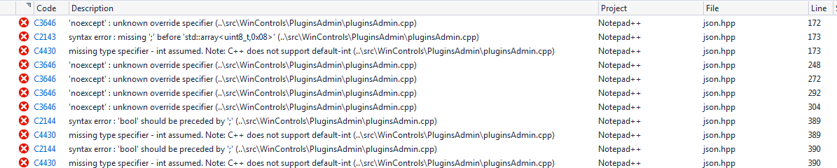 Unable to build with either VS2013 or VS2017 · Issue #4262 · notepad ...