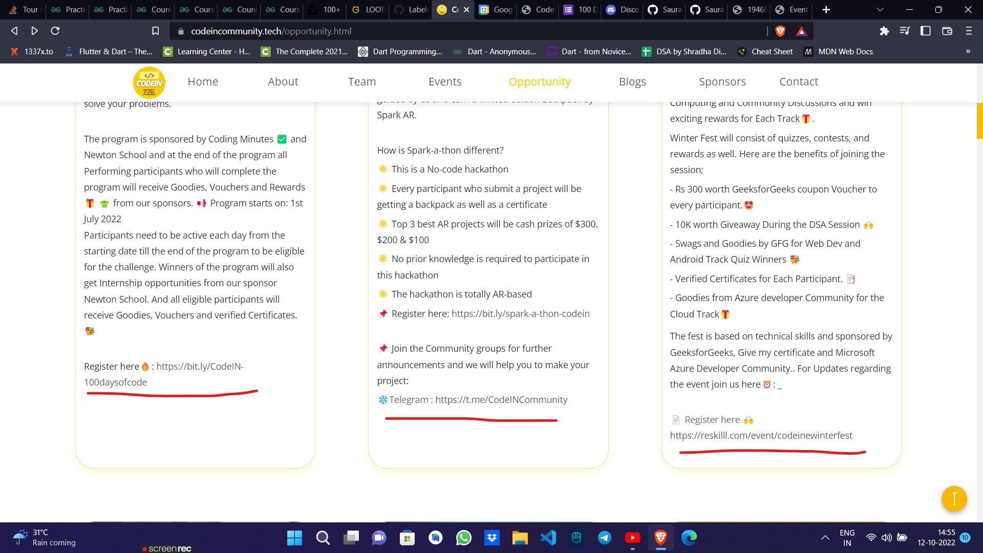 Google form link opening in the same Tab · Issue #632 · SauravMukherjee44/CodeIN-Community ...