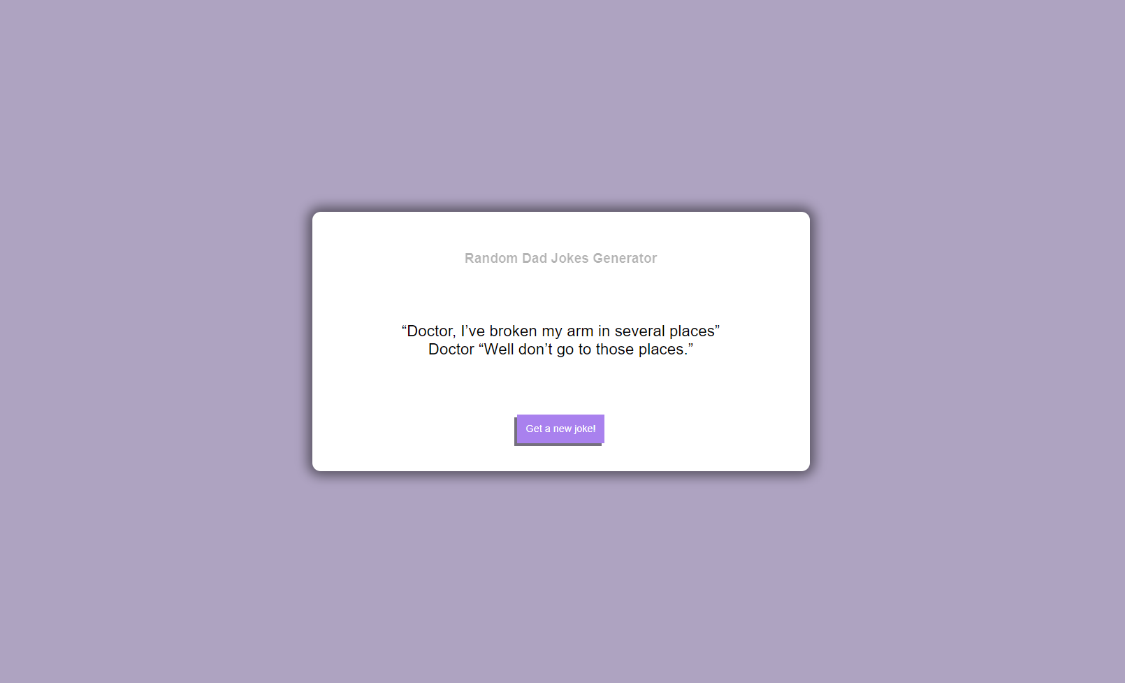 GitHub - VhBuriti/Dad-jokes-generator