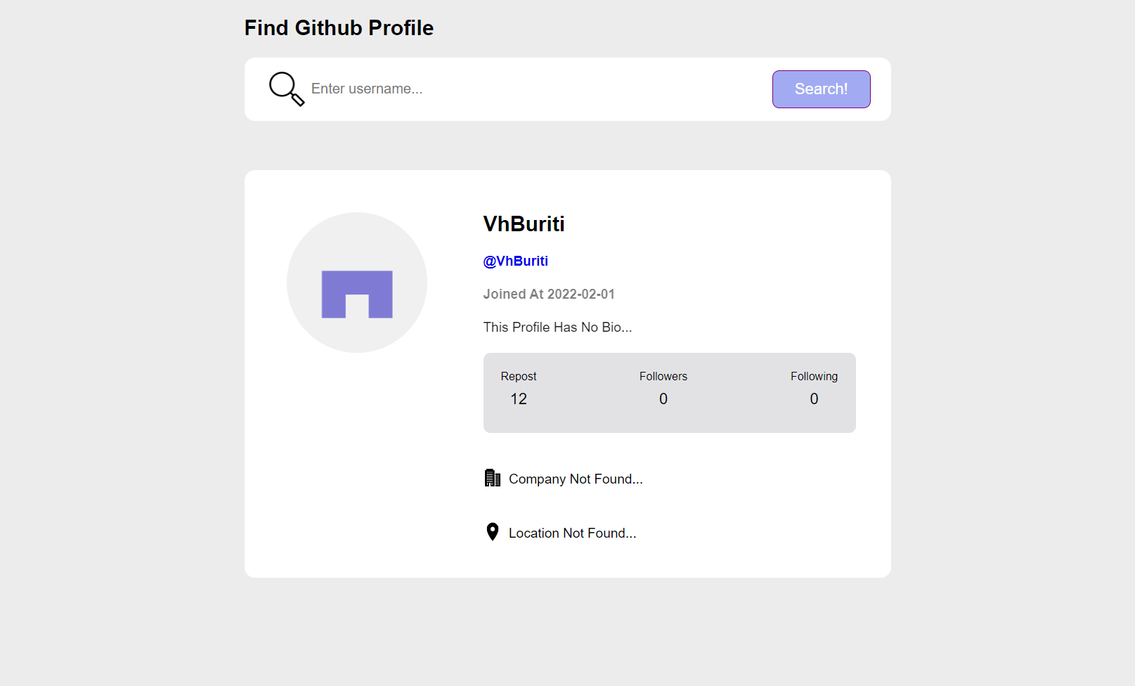 GitHub - VhBuriti/github-user-search