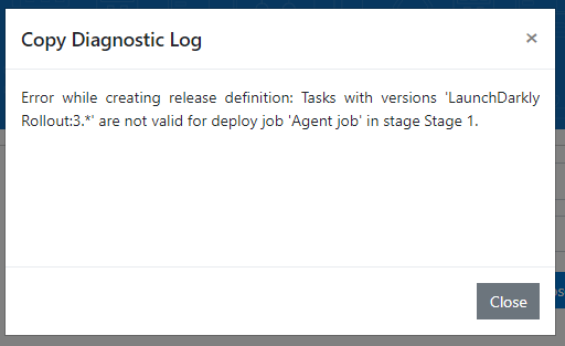 Error - Creating Project based on LaunchDarkly template · Issue #575 · microsoft ...