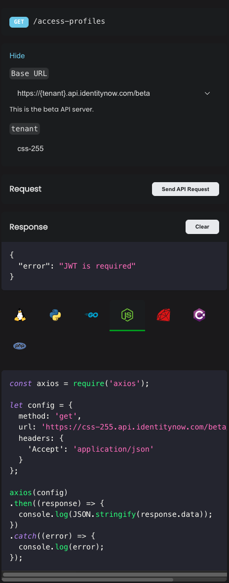 [Bug] Can make API calls, But cannot add Authorization to a number of Endpoint pages · Issue #62 ...