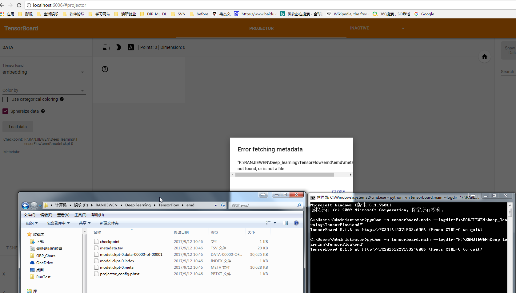 Load File Failed · Issue 517 · Tensorflowtensorboard · Github