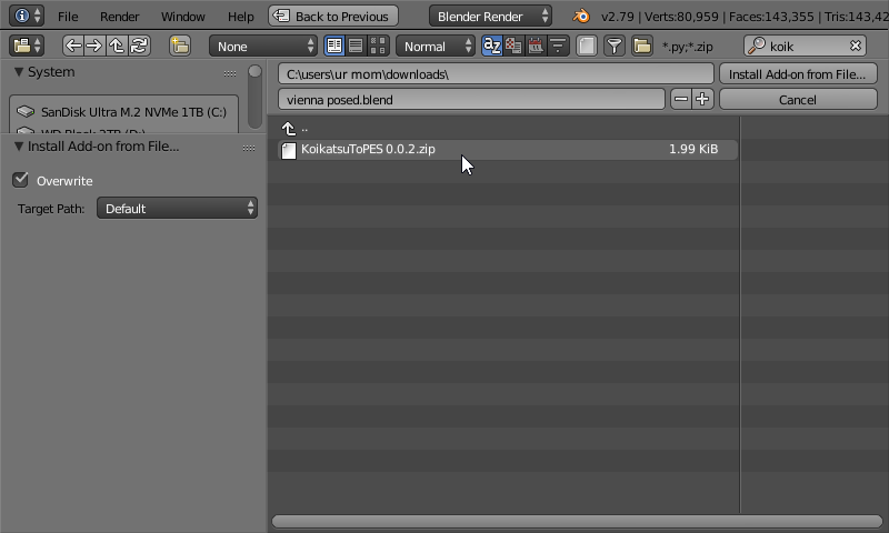 GitHub - MFGood/MMDtoPES: Blender addon to convert MMD vertex groups to ...