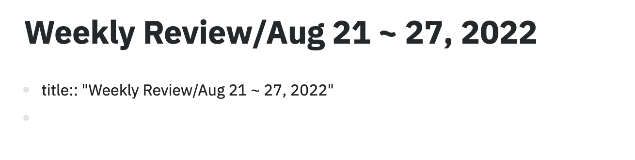 Page Titles Are Always (Incorrectly) Quoted · Issue #6544 · logseq/logseq · GitHub