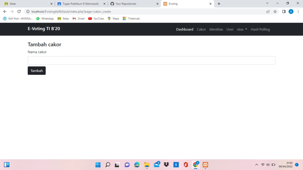 GitHub - Praktikum-PBW/4b-projek-8-evoting