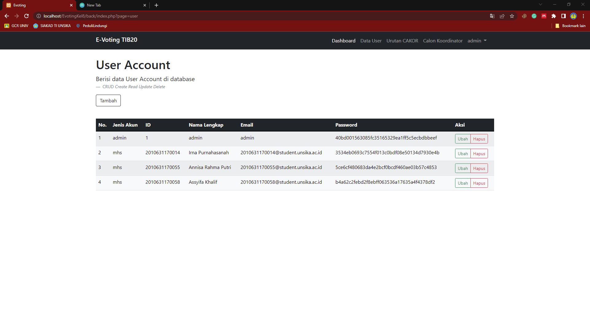 GitHub - Praktikum-PBW/4b-projek-9-evoting