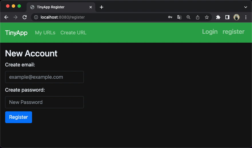 GitHub - WoncheolKim/tinyapp