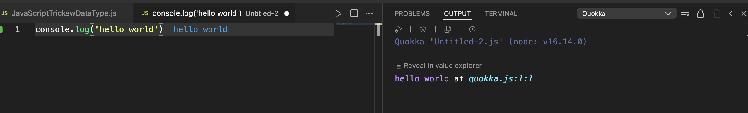 Quokka works with code when first opening new file, but stops as soon ...