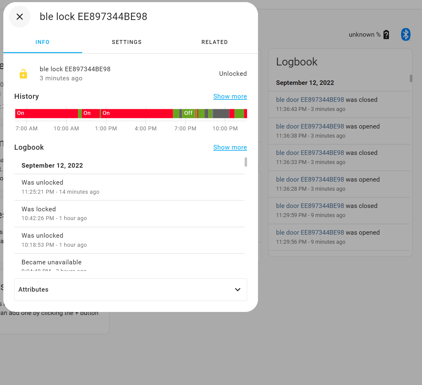 Xiaomi MIJIA 1S Smart Door Lock · Issue #1017 · custom-components/ble_monitor · GitHub