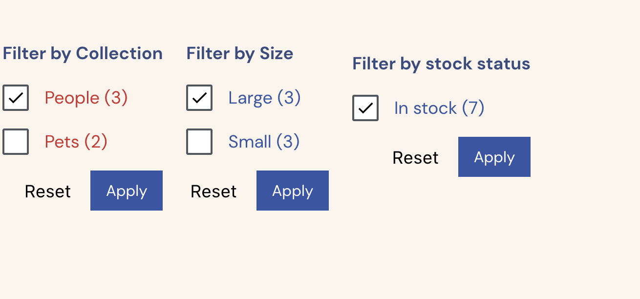Filter Block Buttons appearing differently in the editor vs the front end · Issue #42591 ...