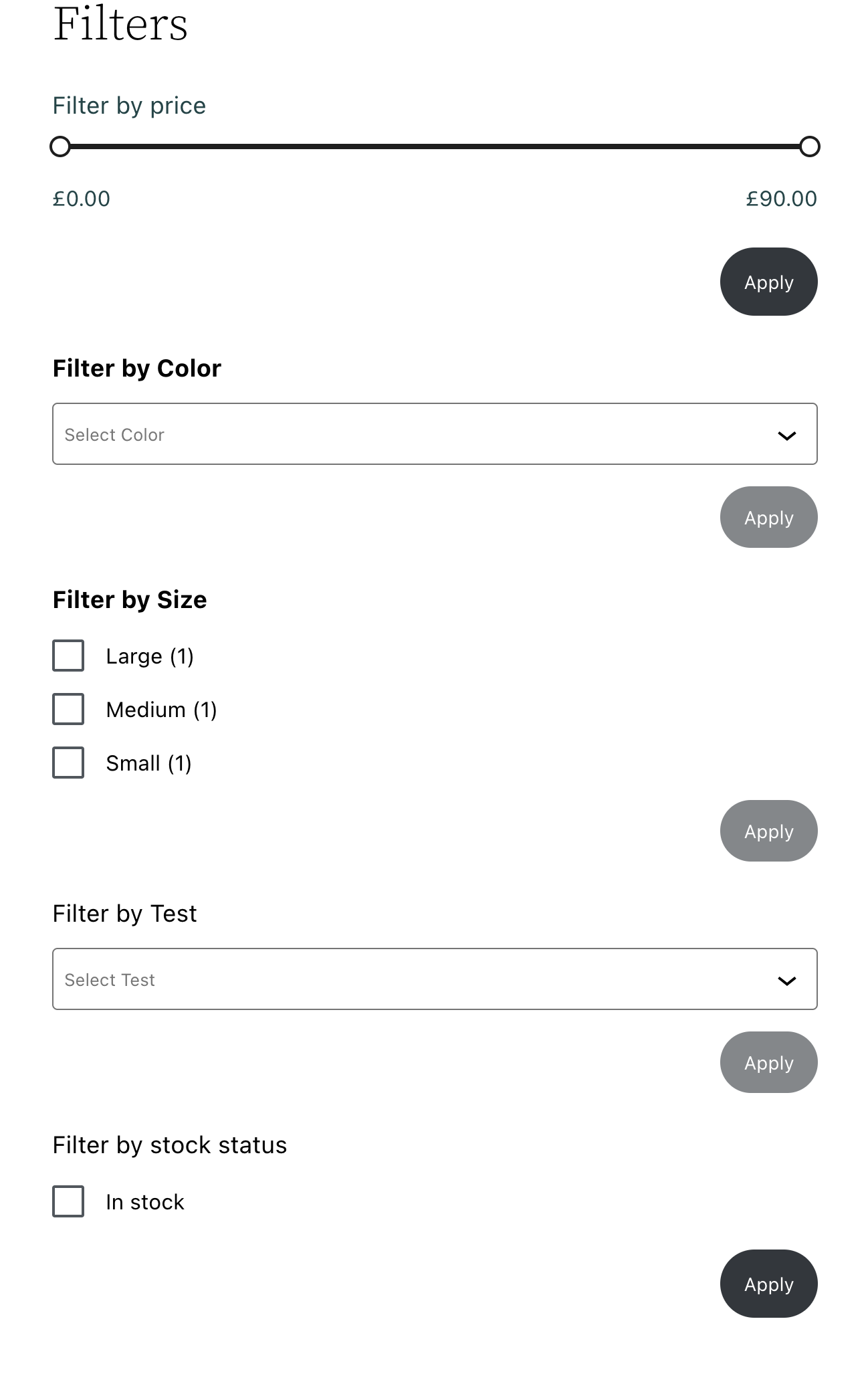 Filter Block Buttons appearing differently in the editor vs the front end · Issue #42591 ...