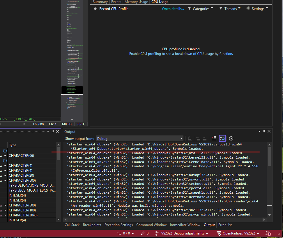 Breakpoints in radioss.F can't be hit · Issue #1437 · OpenRadioss/OpenRadioss · GitHub