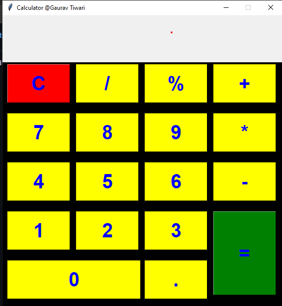 GitHub - Gauravself31/Calculator: GUI Calculator using TK