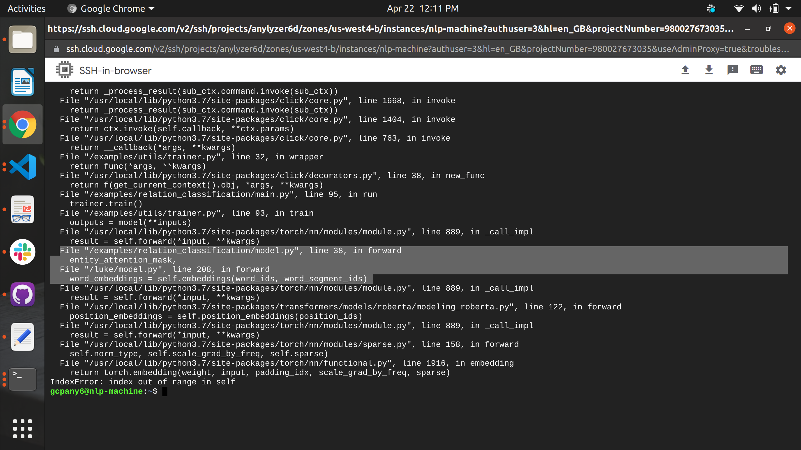 "IndexError" during Luke RE fine tuning. · Issue #129 · studio-ousia/luke · GitHub