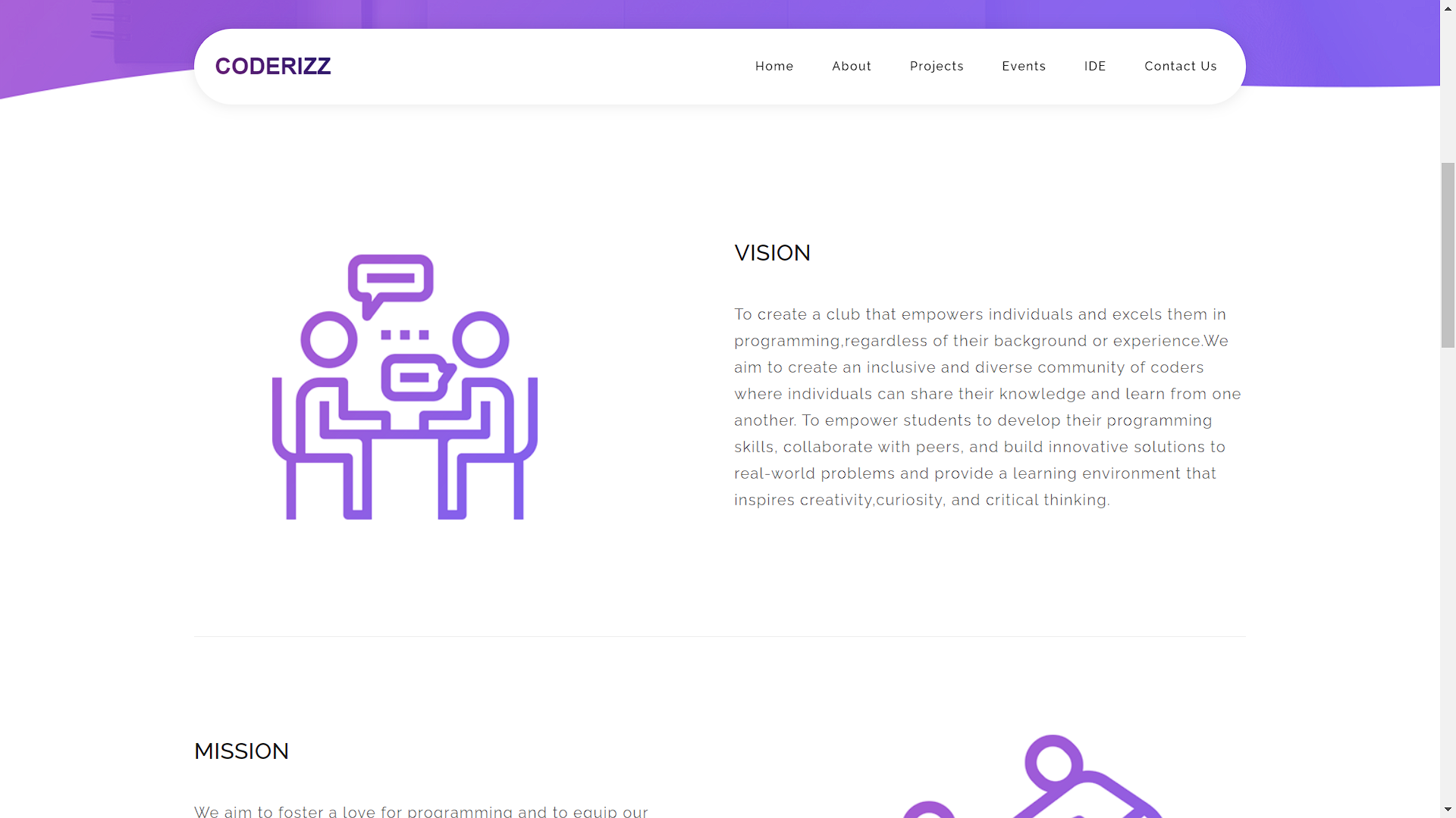 Github Code Rizzcoderizz Website Website For Coderizzclubsrmvec