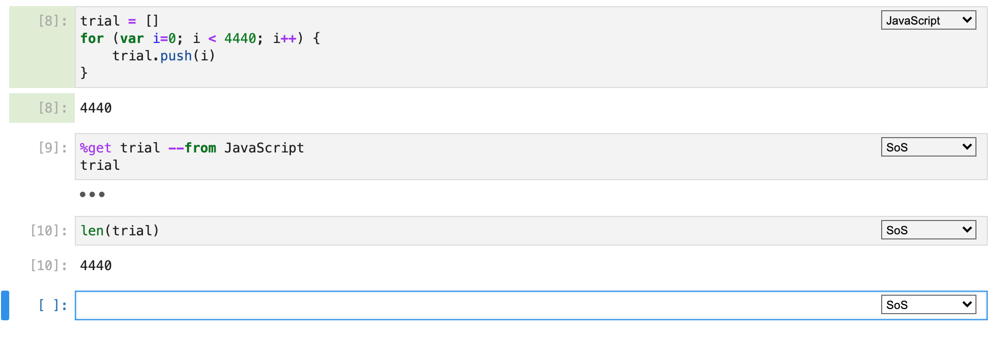Large Arrays Dont Move From Javascript To The Sos Kernel · Issue 7 · Vatlabsos Javascript