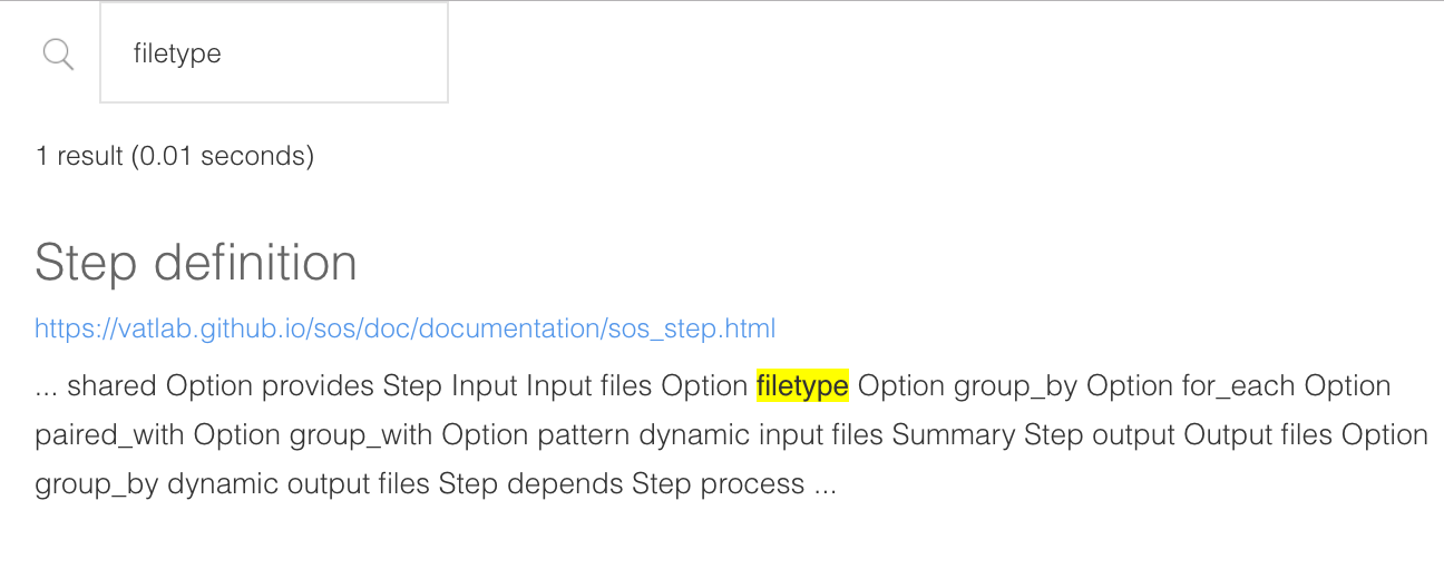 Improve search function of sos website. · Issue #818 · vatlab/sos · GitHub