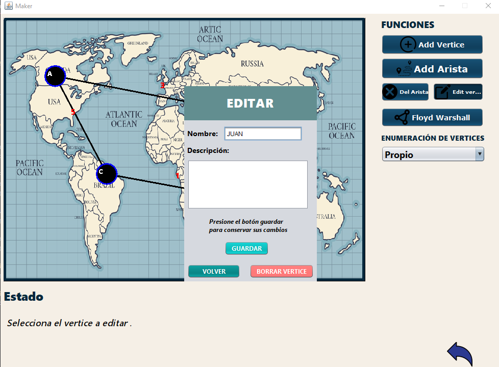 GitHub - JuandiGo1/GraphMaker: Aplicación para crear y visualizar grafos