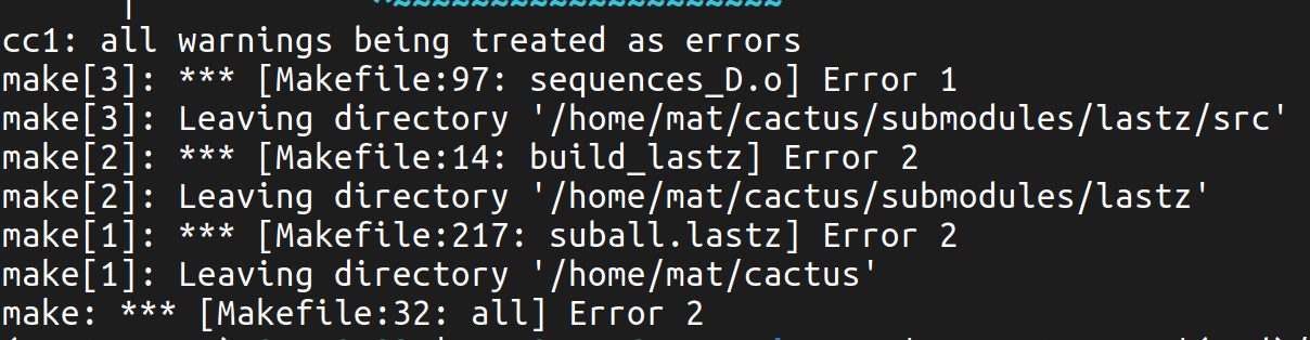 problems when building cactus from source · Issue #735 ...