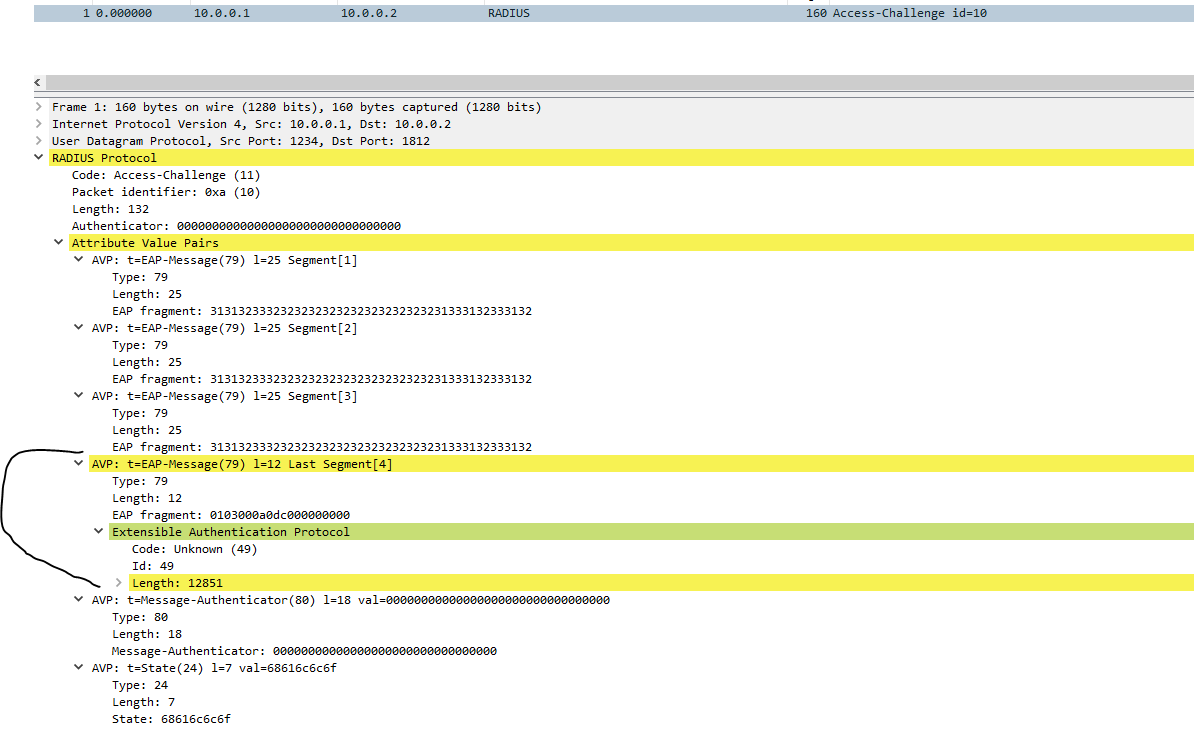 Cant Create A Radius Packet With Multiple Eap Messages · Issue 3982 · Secdevscapy · Github