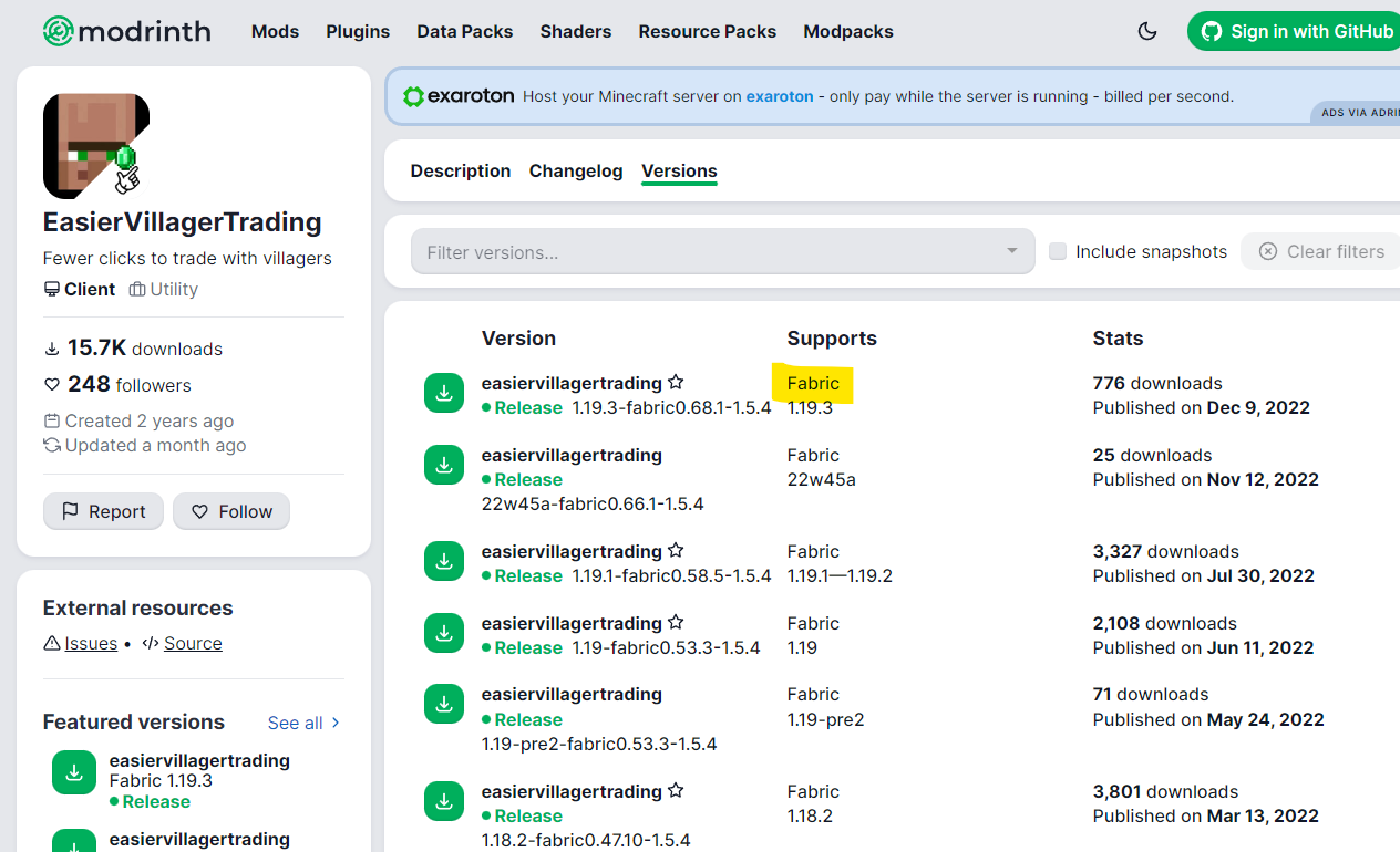 Modrinth Integration Seems To Only Pick Up Plugins But Not Mods · Issue 1910 · Itzg Docker