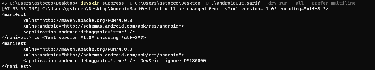 Cli Suppress Command Does Not Properly Comment Xml Suppressions · Issue 588 · Microsoft Devskim