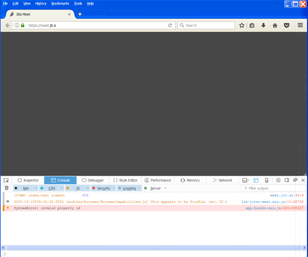 Jitsi Meet emits blocking errors when detecting unsupported browsers ...