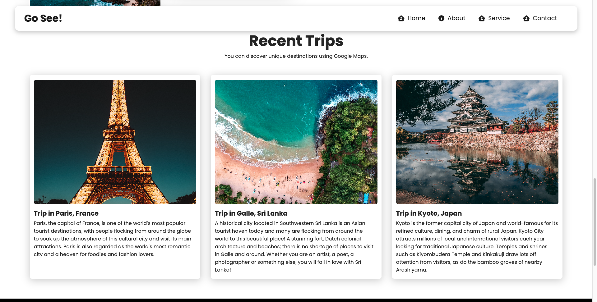GitHub - HasinduUdantha/Go-See: GO SEE! is a responsive travel web application built using React ...