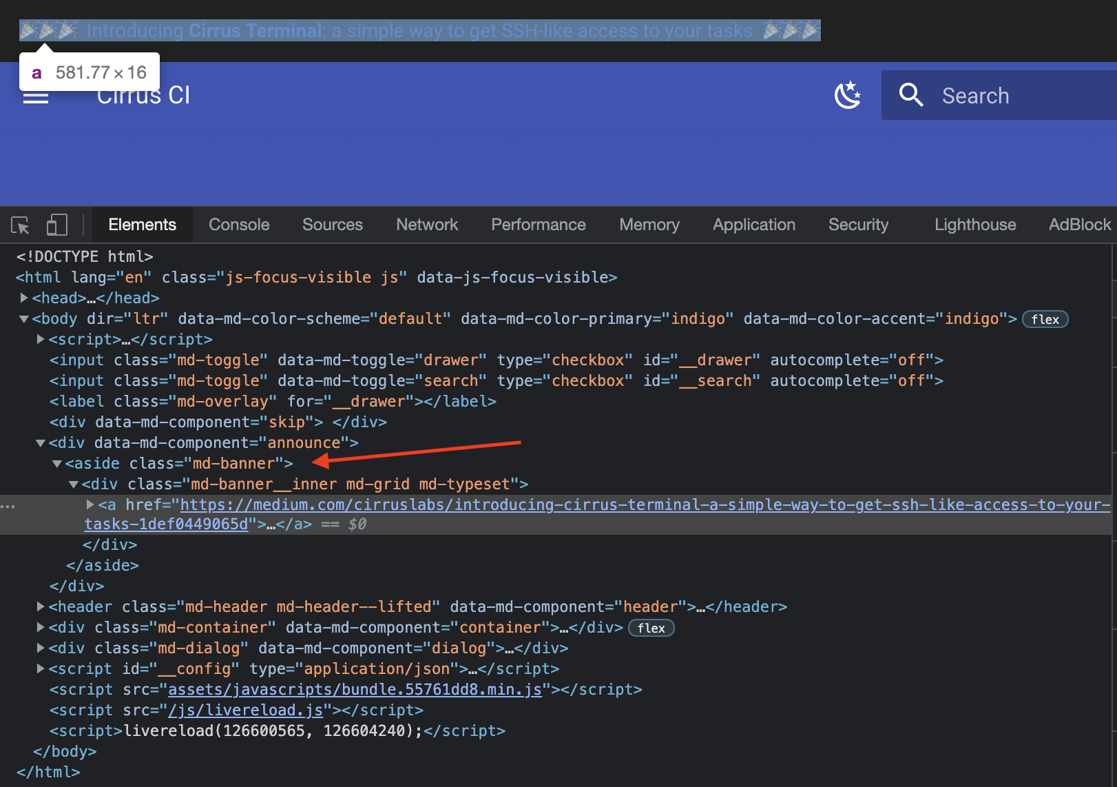 Insiders uses md-banner instead of md-announce · Issue #2926 · squidfunk/mkdocs-material · GitHub