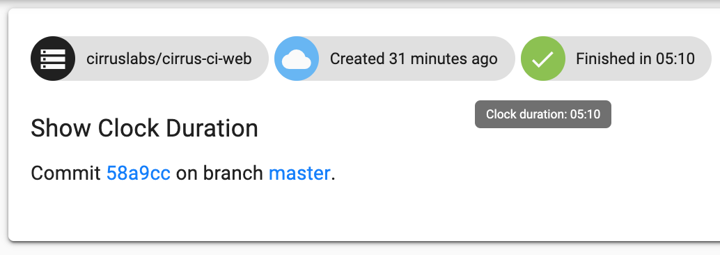 Elapsed build time in console · Issue #224 · cirruslabs/cirrus-ci-docs · GitHub
