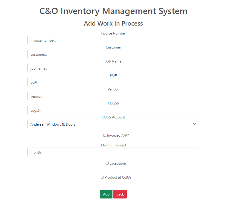 GitHub - JosuaHall/inventorySystem
