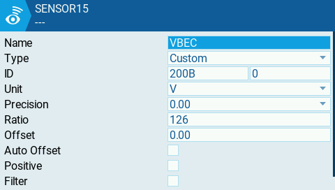 Different display of telemetry parameter values in radio and companion ...