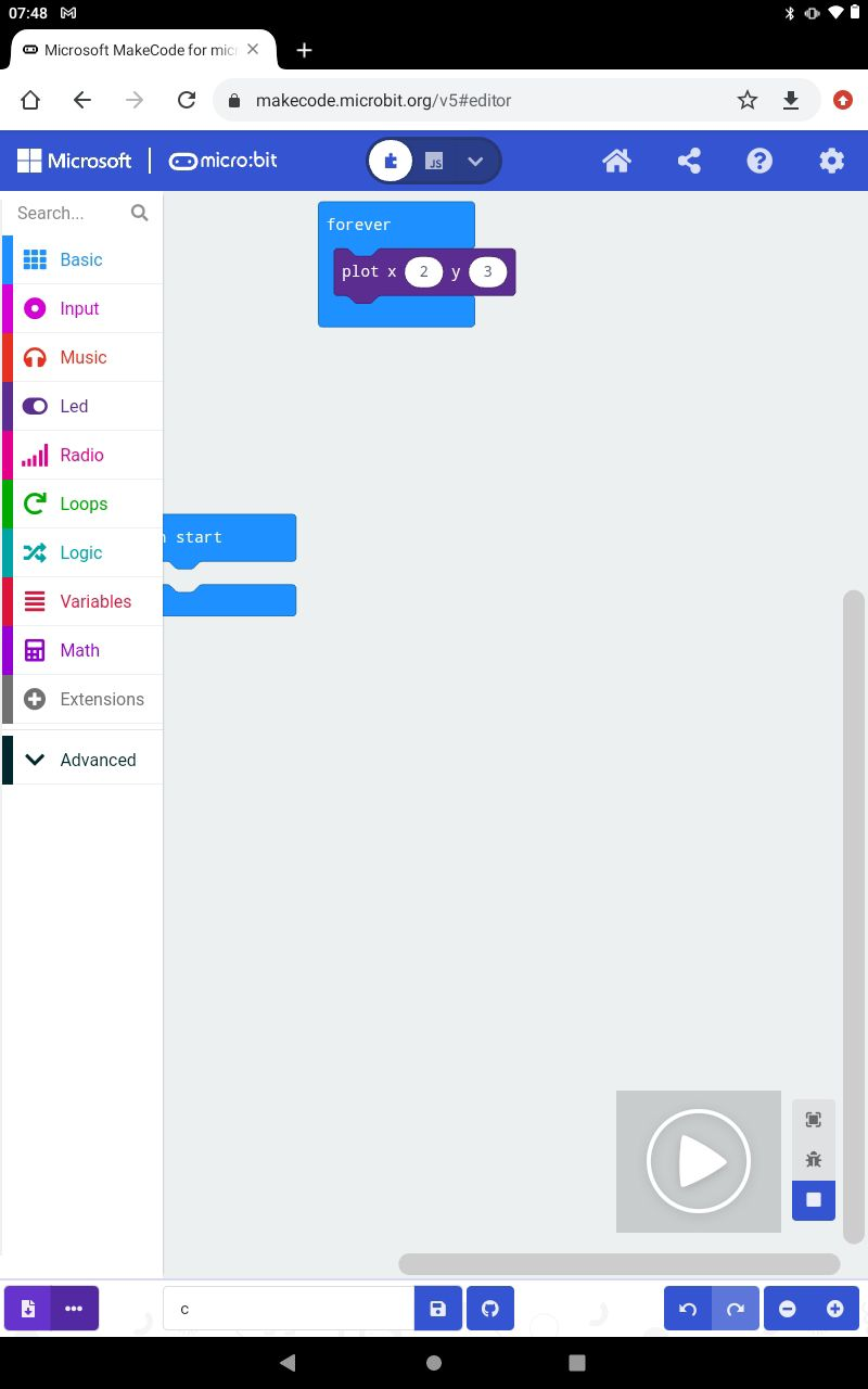 Simulator missing in Android tablet portrait orientation with MakeCode V6 only · Issue #5305 ...