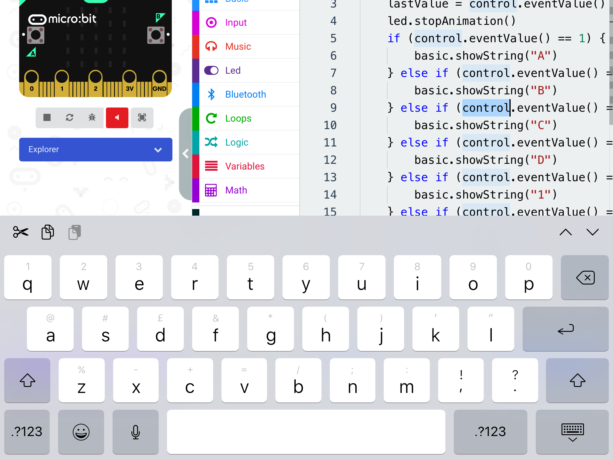 iOS: JavaScript editing problems · Issue #3377 · microsoft/pxt-microbit · GitHub