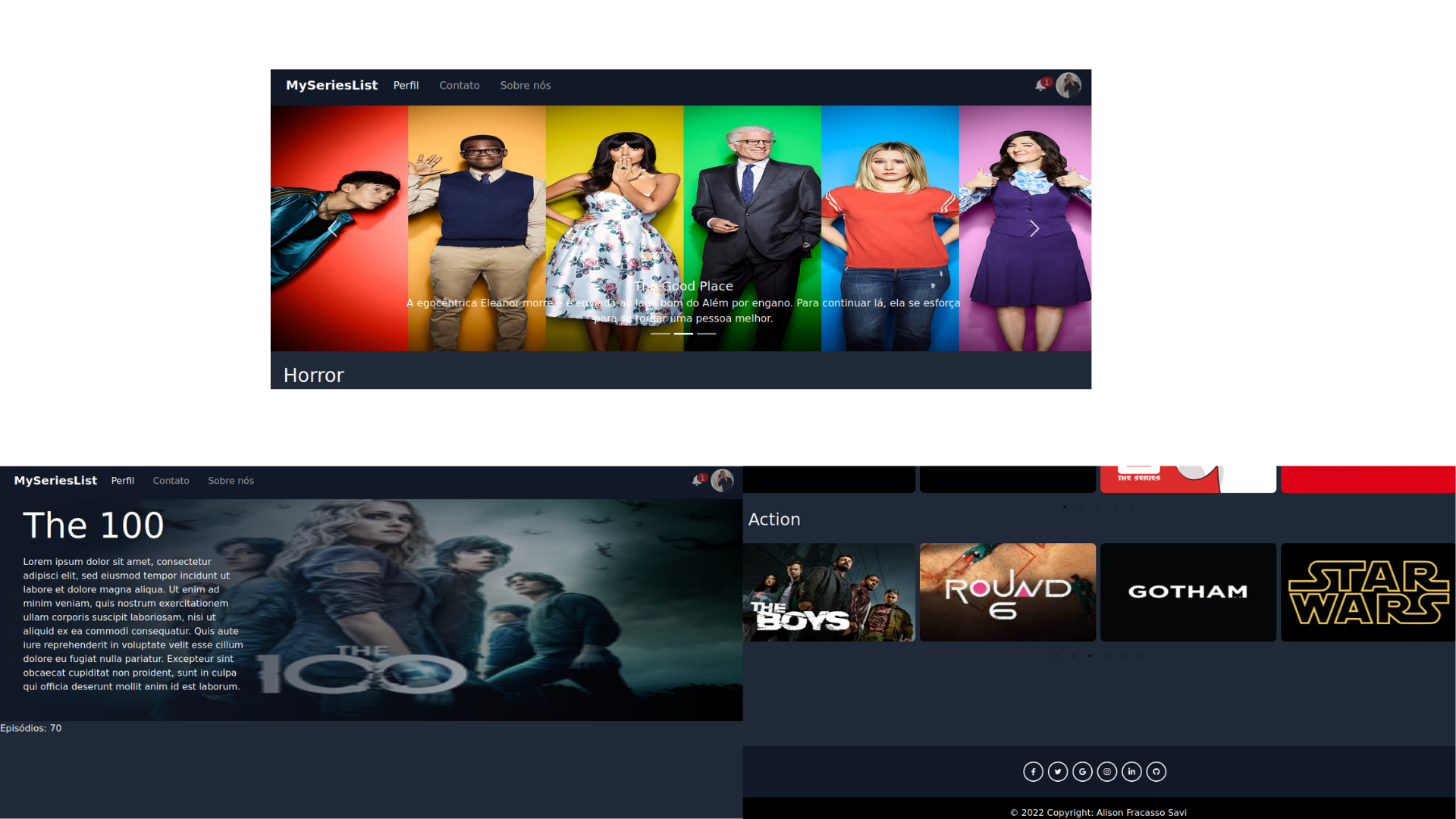 GitHub - alisonsavi64/MySeriesListWebApp-Full-Stack: WebSite feito em React em conjunto com ...