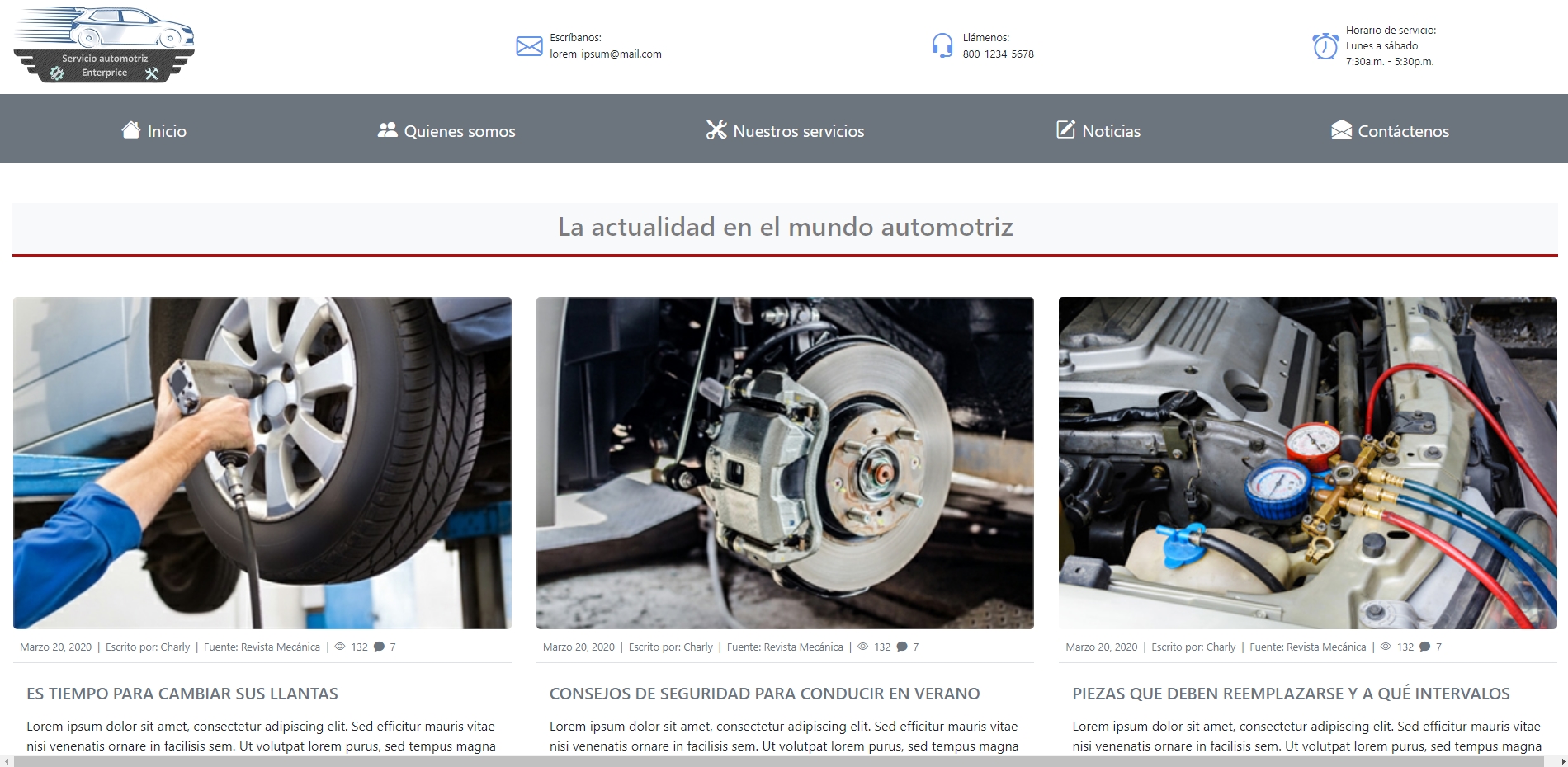 GitHub - misproyectosweb/proyecto-web-07: Sitio web que muestra información variada de un taller ...
